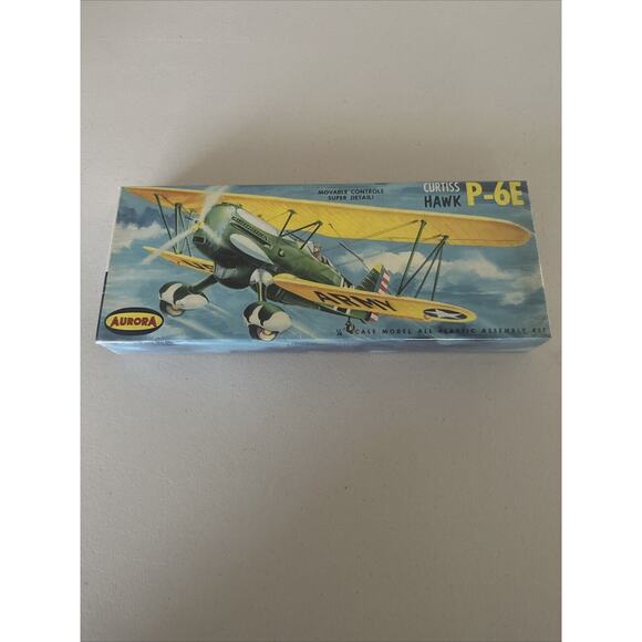 Aurora | Toys | Aurora Curtiss Hawk P6e Army Biplane Factory Sealed ...